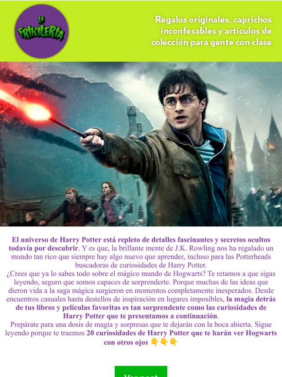 La Frikileria: 20 curiosidades de Harry Potter que te harán ver ...