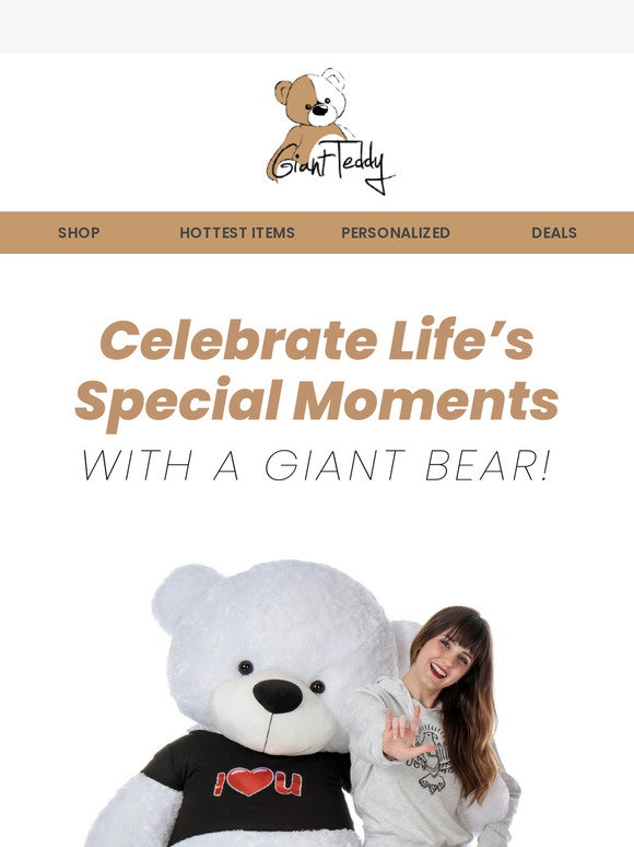 Giant Teddy: Go big on celebrations with a giant teddy 🐻🙌 | Milled