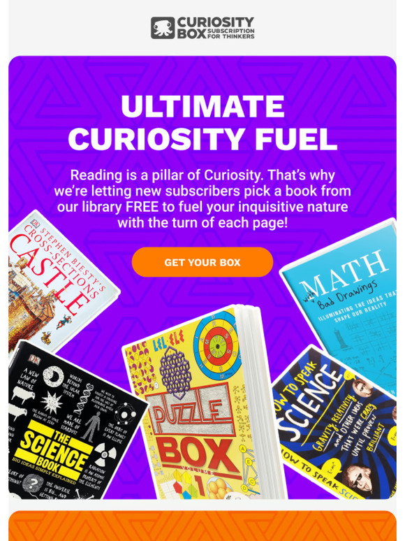 Curiosity Box: The Library is Open & Books Are Free! | Milled