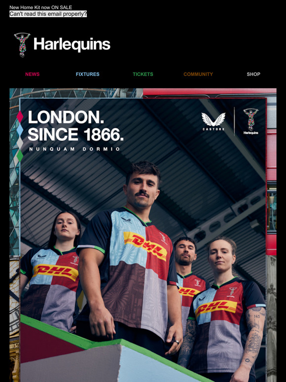 Harlequins: NEW 2024/25 HOME KIT IS NOW ON SALE🃏 | Milled