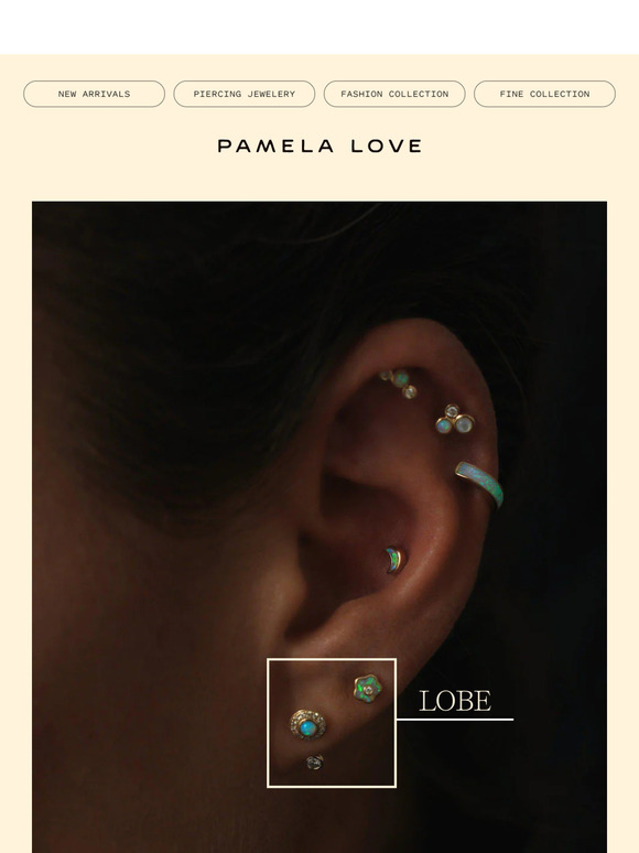Pamela Love: Piercing Spotlight: The Lobe | Milled
