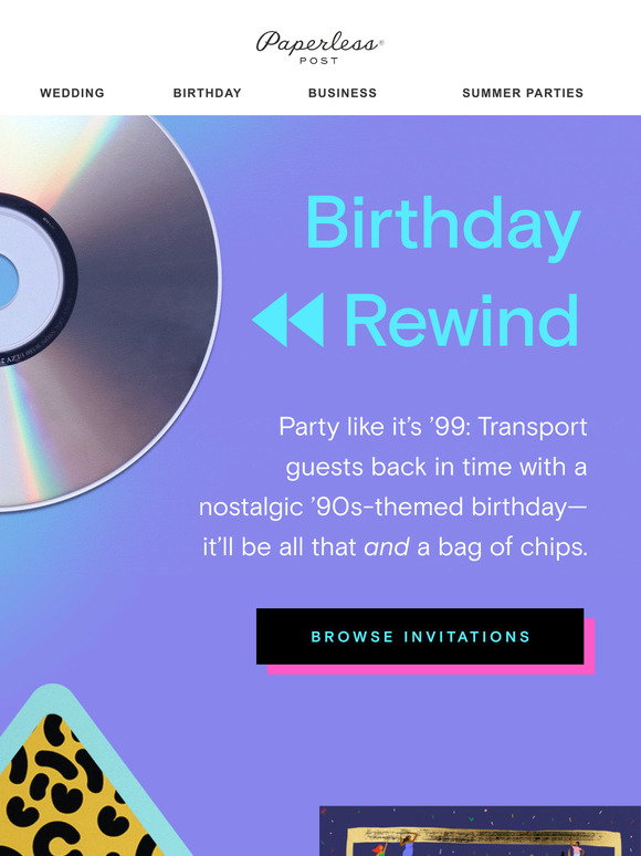 Paperless Post: '90s kids will understand | Milled