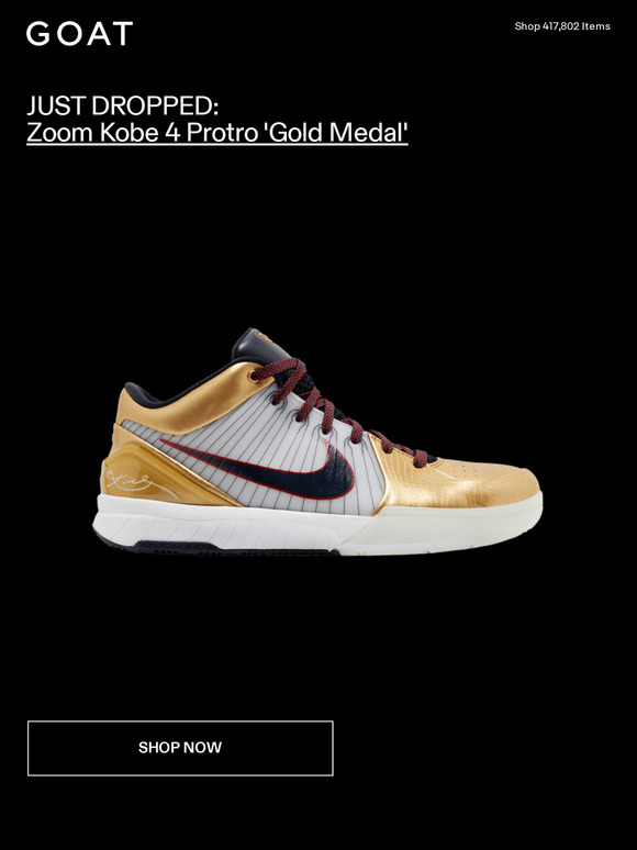 GOAT: [SEED] JUST DROPPED: Zoom Kobe 4 Protro 'Gold Medal' 2024 | Milled