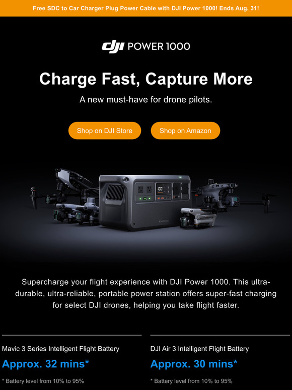 DJI: Charge Fast, Capture More | Milled