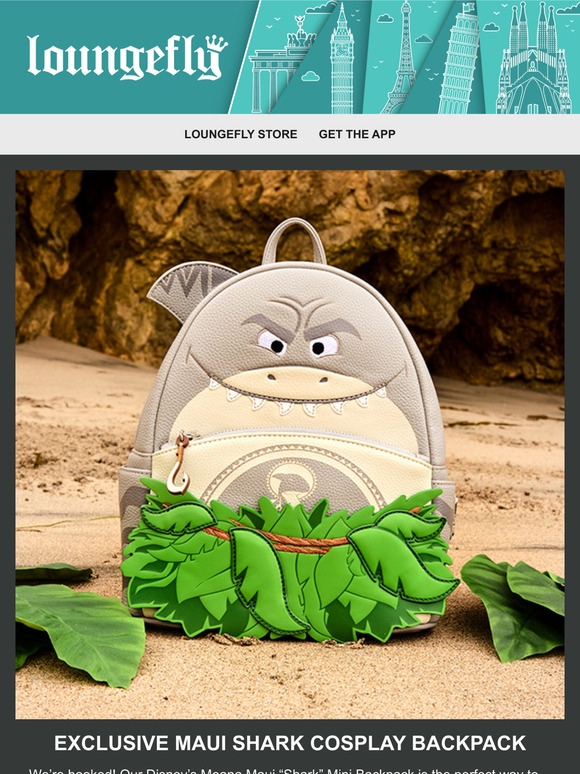 Funko: Loungefly Exclusives: Maui Shark Backpack | Beetlejuice Backpack ...