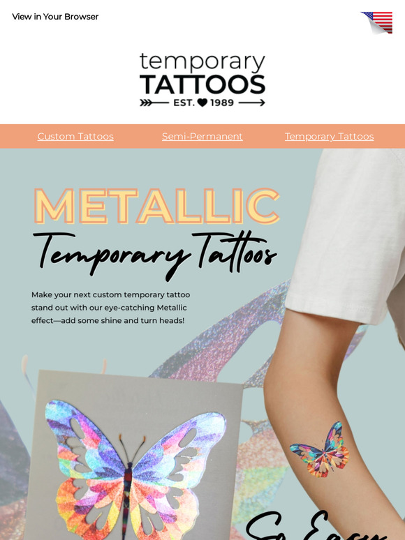 Temporary Tattoos: It's NOT your Grandma's Temporary Tattoo 💎 Metallic ...
