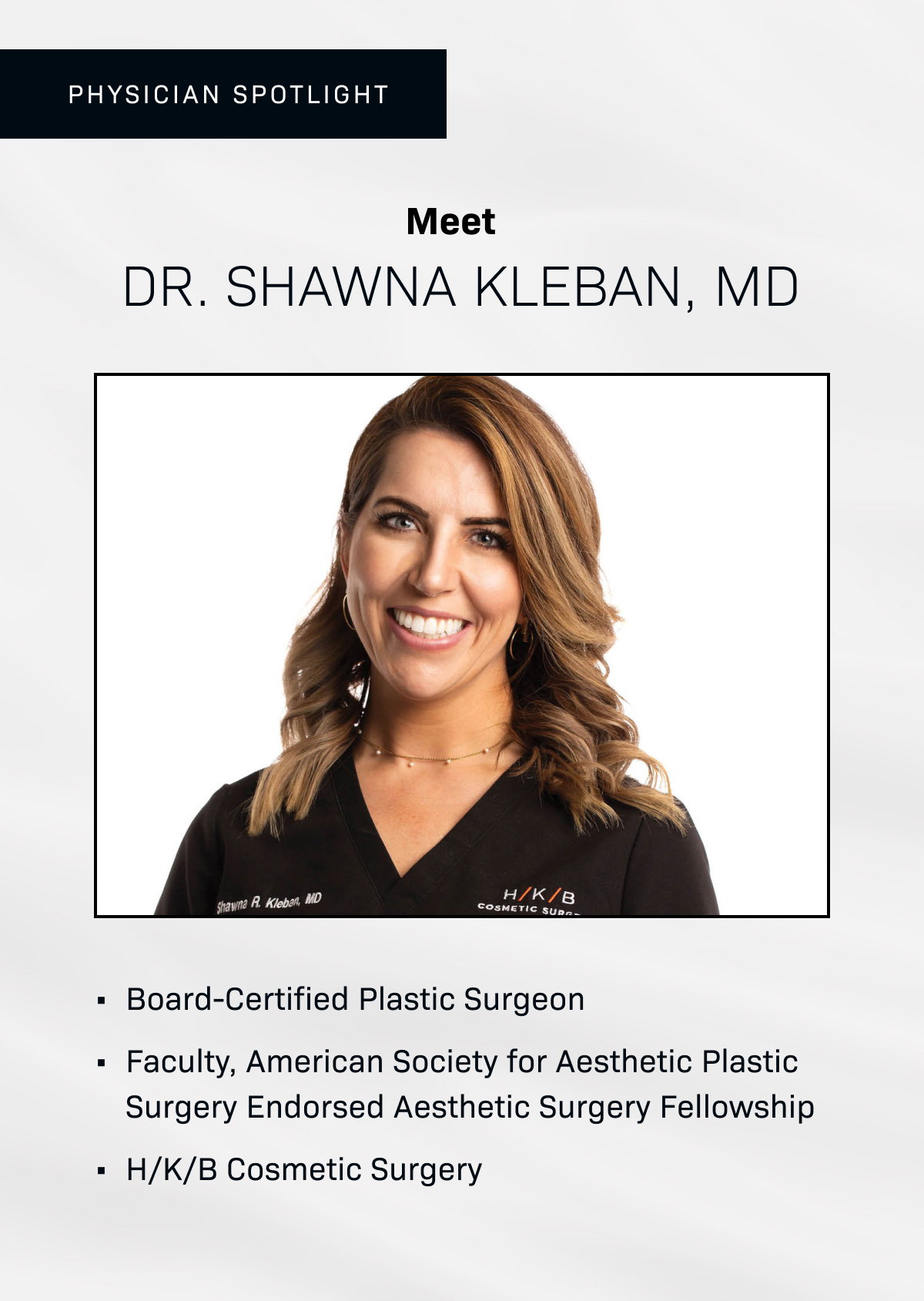 Revision Skincare: Meet Dr. Shawna Kleban, MD, Board-certified Plastic ...