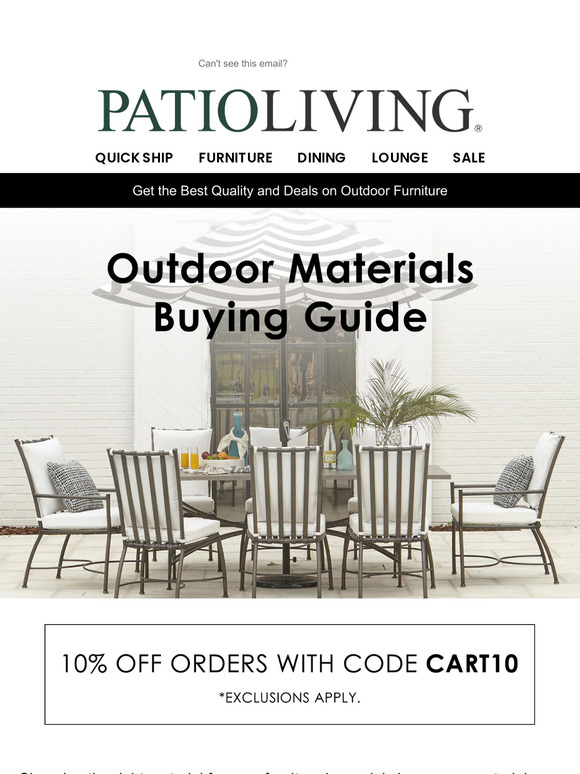 PatioLiving: The best outdoor furniture materials? | Milled