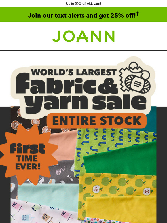 JoAnn: 🔥 ALL fabric starting at $2.99 yd! 🔥 | Milled