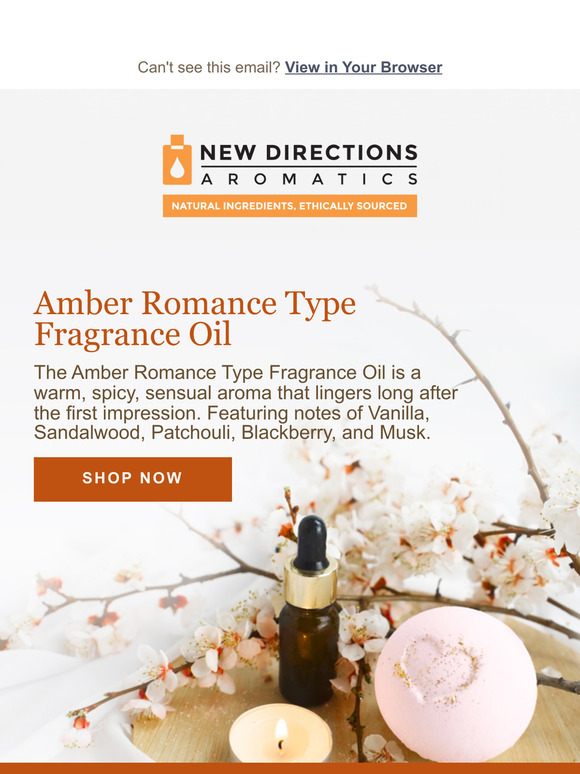 New Directions Aromatics: Discover the Alluring Scent of Amber Romance ...
