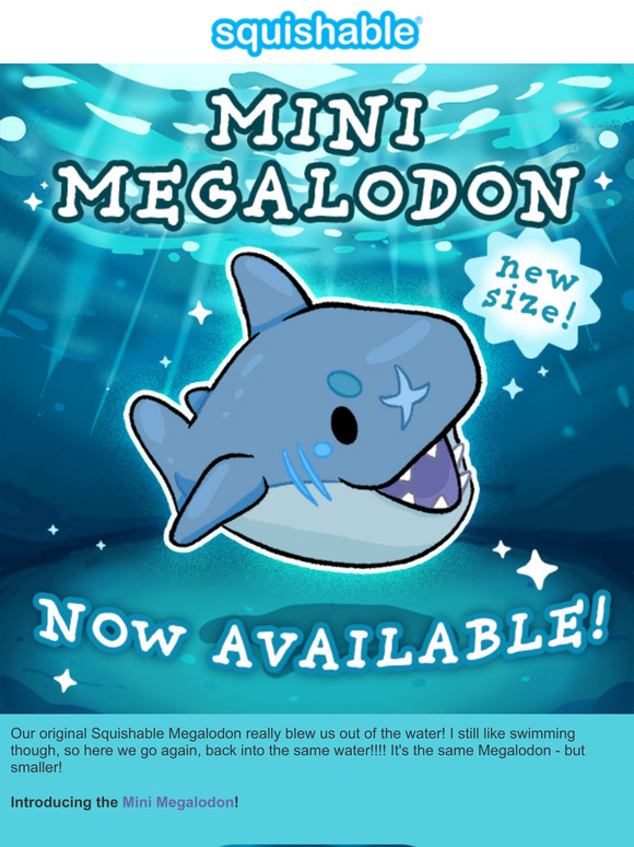 Squishable: Fish are plush, not food! It's the new Mini Megalodon! | Milled