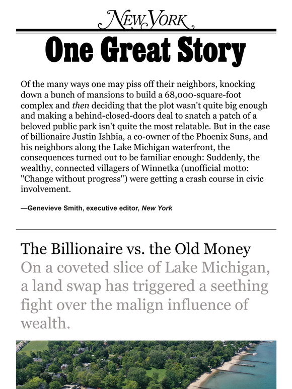The Cut: ‘The Billionaire vs. the Old Money,’ by Ben Ryder Howe | Milled