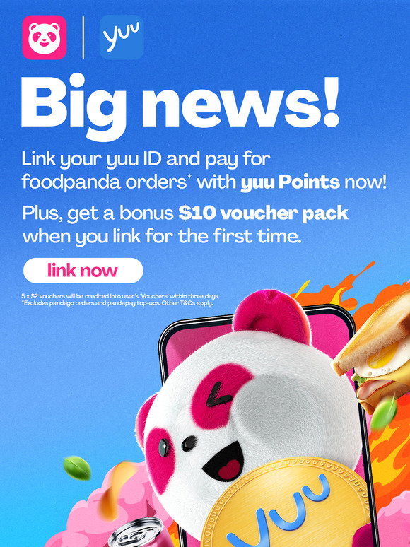 Foodpanda: Exciting news! Pay with yuu Points on foodpanda. 🔥 | Milled