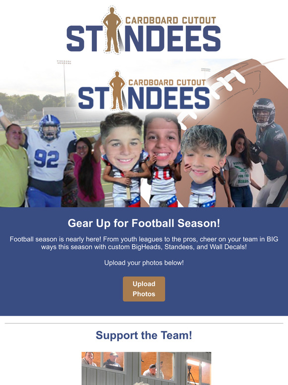 Cardboard Cutout Standees: Football Season is Here! | Milled