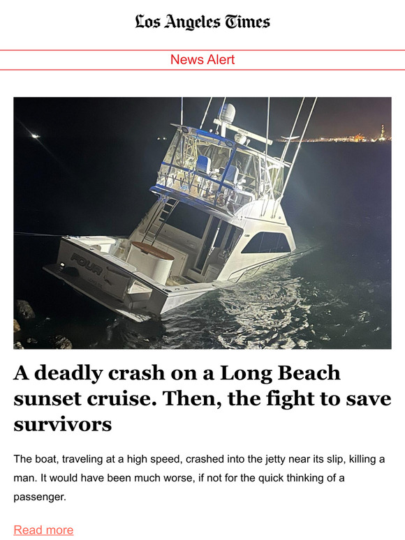 Los Angeles Times: How a deadly sunset cruise could've been even worse ...