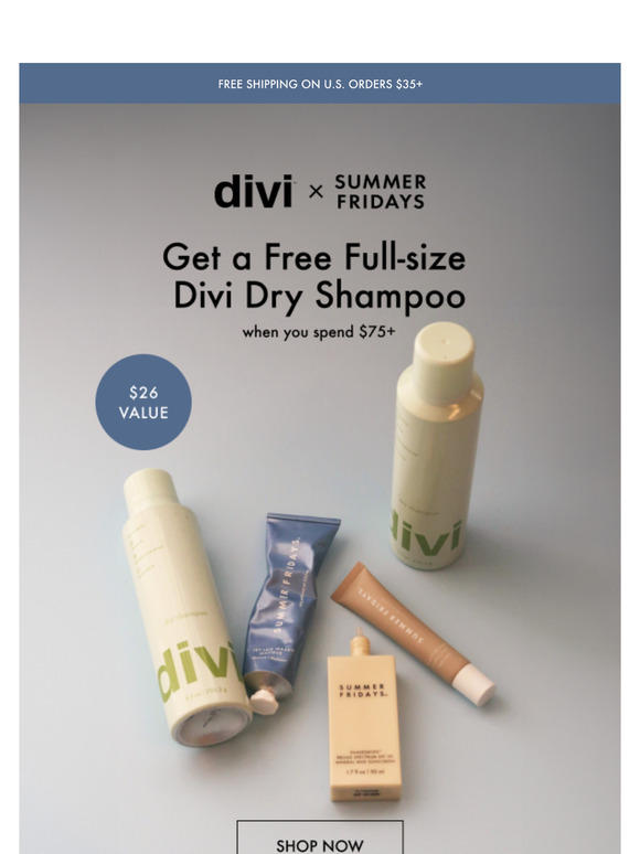 Summer Fridays: Enjoy a Free Full-Size Dry Shampoo | Milled