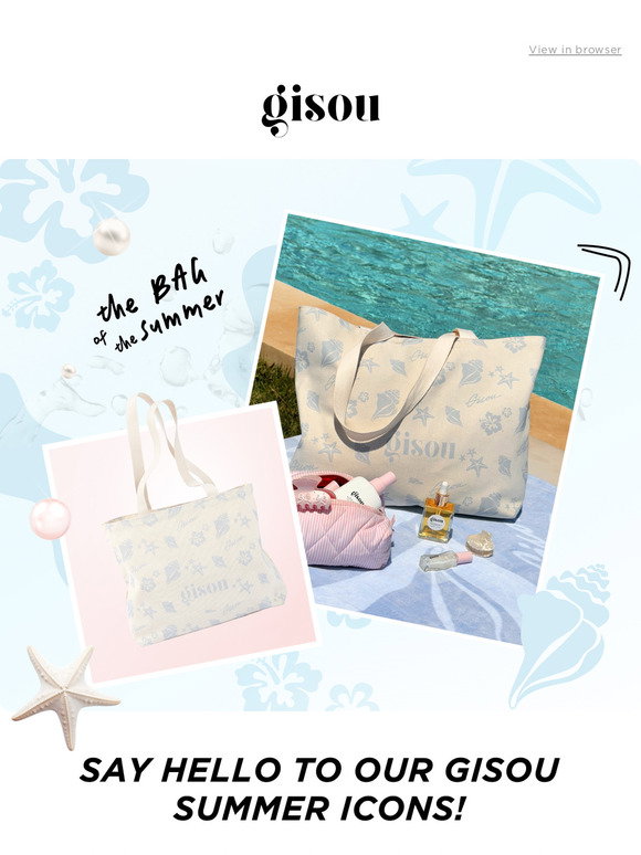 Gisou: Limited Edition GIFT: Summer Tote 🐚 | Milled