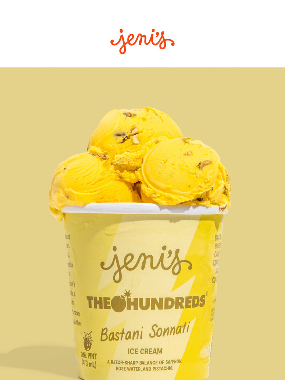 Jeni's Ice Cream: JENI’S x THE HUNDREDS: Bastani Sonnati | Milled