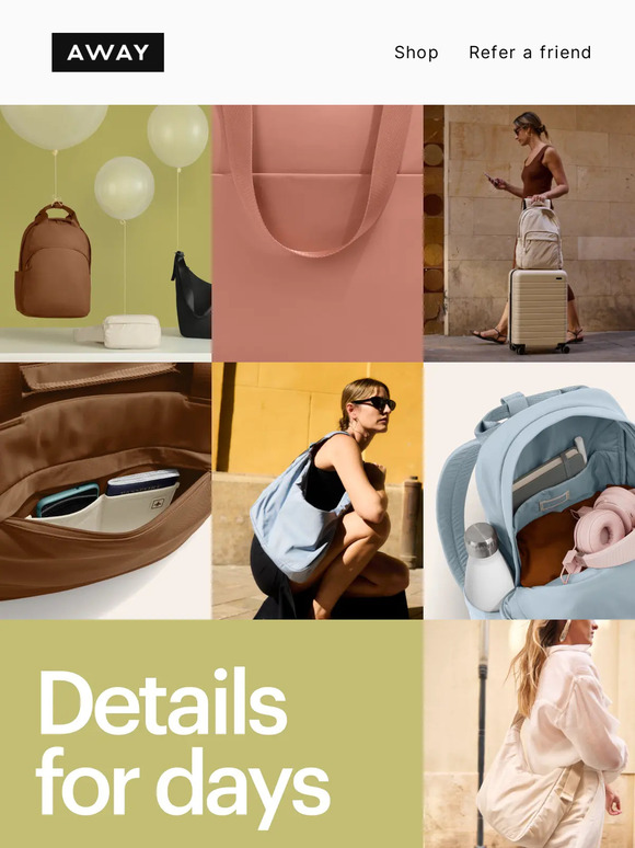 Away Email Newsletters: Shop Sales, Discounts, and Coupon Codes