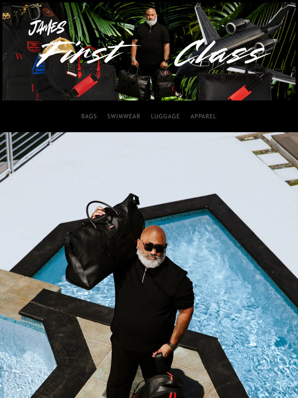 Sprayground: Last chance! Grand Unveiling of the James First Class ...