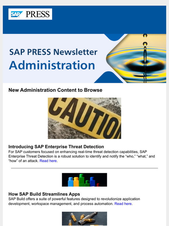 SAP Press: Learn about SAP Enterprise Threat Detection and other admin ...