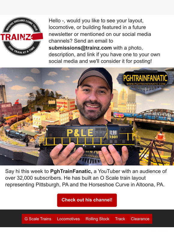 Trainz: Hey —, interested in showing off your layout? | Milled