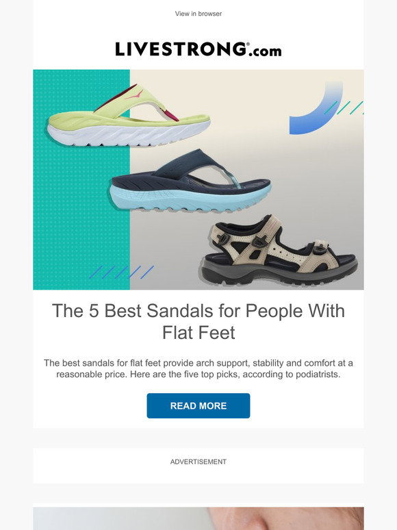 Livestrong: The 5 Best Sandals for People With Flat Feet | Milled