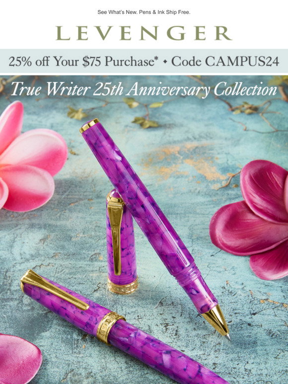 Levenger: Discover the Exquisite True Writer Plumeria. | Milled