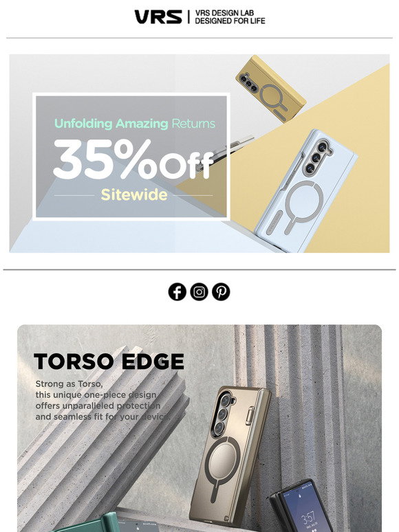 VRS Design: "Stay Charged: New Torso Edge for Galaxy Z Fold 6 by VRS ...