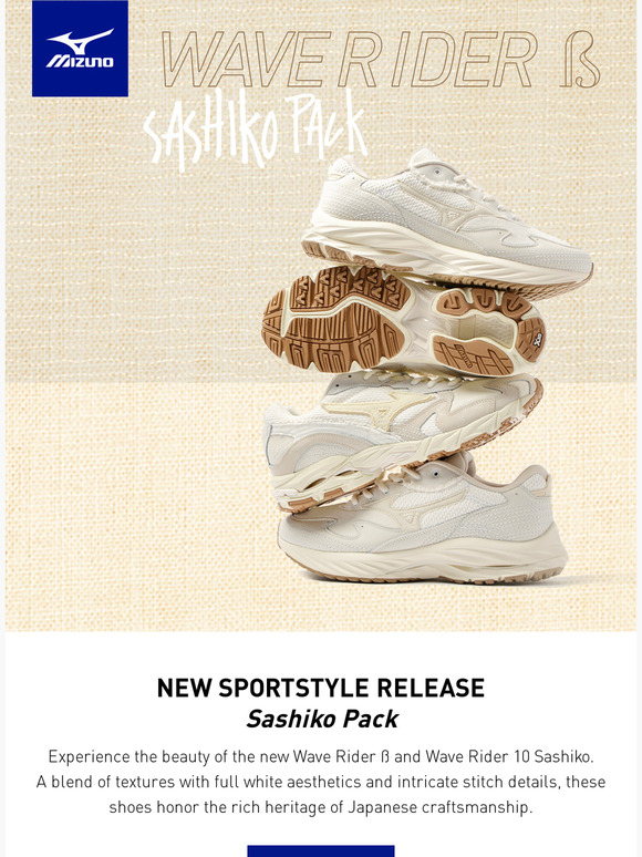 Mizuno: New Sportstyle Release: Step into the Sashiko Pack. | Milled