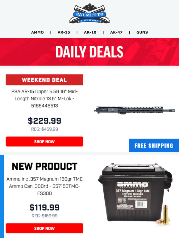 Palmetto State Armory: 🔥 New Product Alert! | Ammo Inc .357 Magnum ...