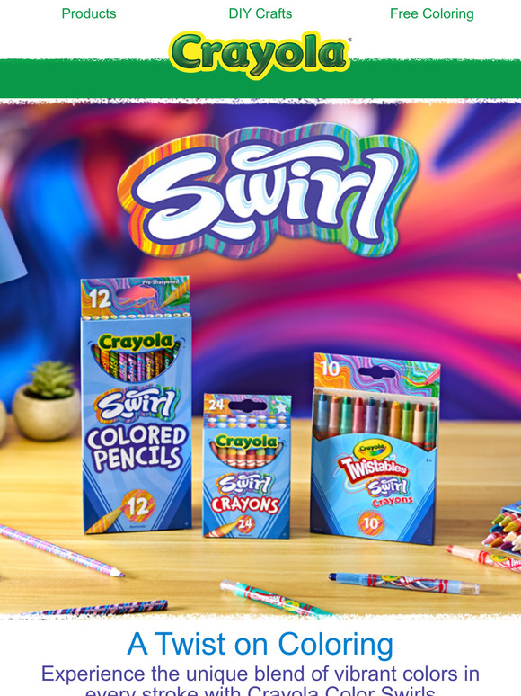 Crayola: 🖍️ Add a Twist to Your Art with Crayola Color Swirls! | Milled