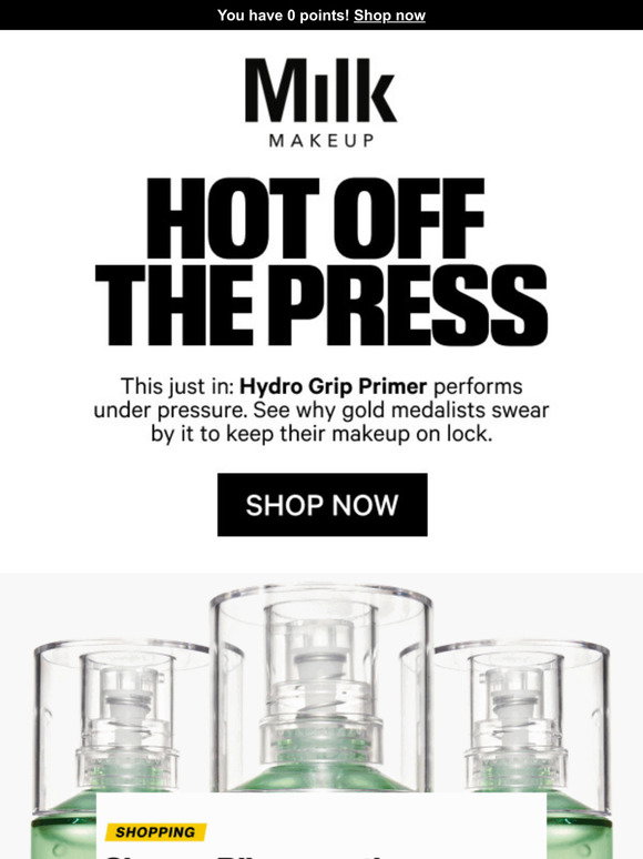 Milk Makeup Email Newsletters: Shop Sales, Discounts, and Coupon Codes