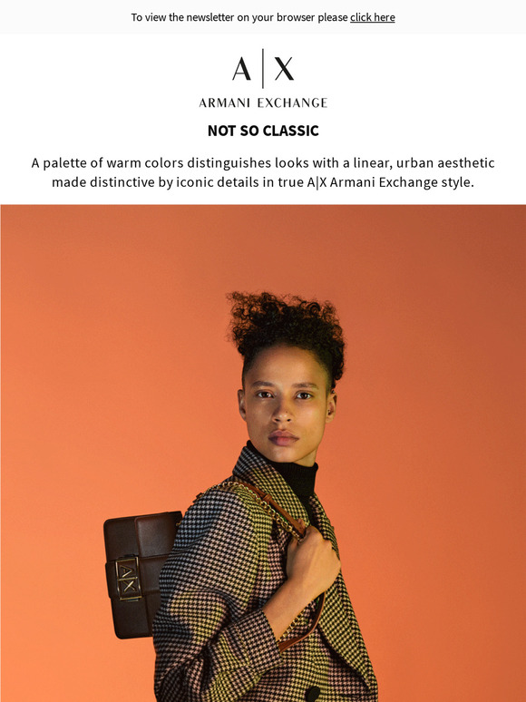 Armani Exchange: Essential and iconic: discover the unmissable looks ...