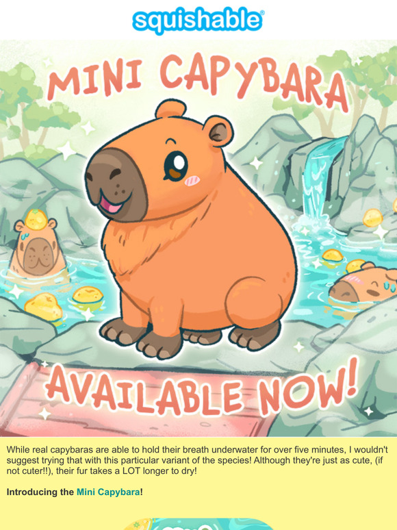 Squishable: 🎵Capybaraaa...capybara, capybara, capybara, capybara🎵 | Milled