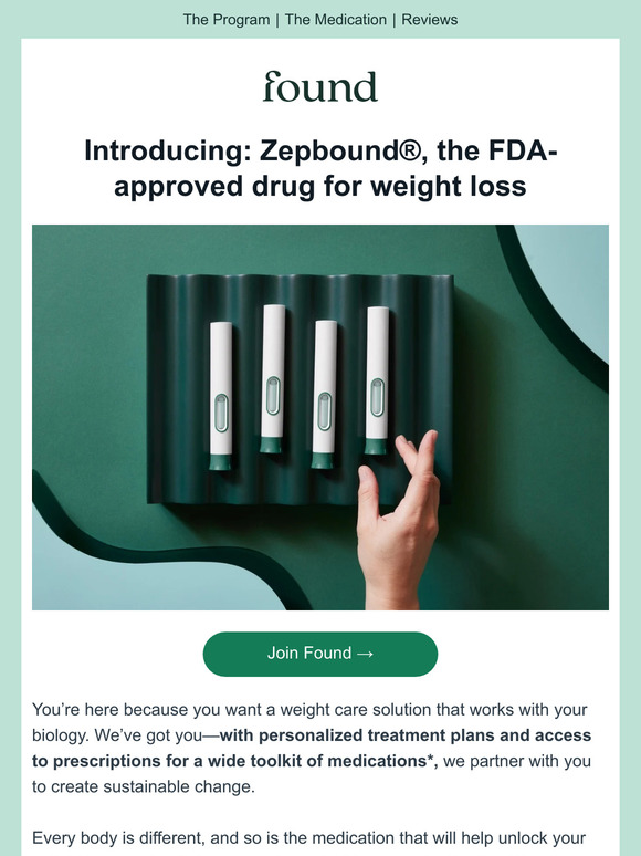 Found Health: Introducing: Zepbound®, the FDA-approved drug for weight loss | Milled