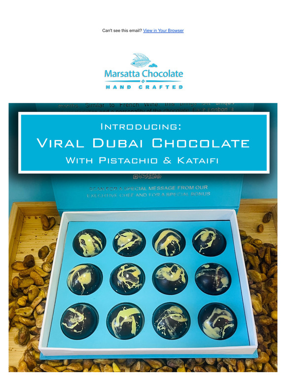 Marsatta Chocolate: 🏆We made the Viral DUBAI CHOCOLATE that's breaking ...