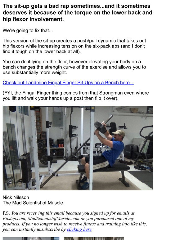 FitStep: Get serious six-pack work with this "Fingal Finger" sit-up ...