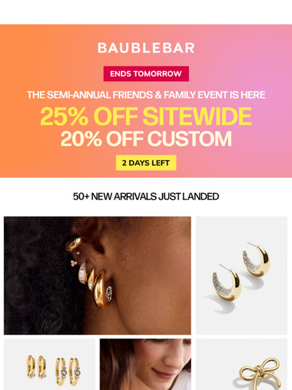BaubleBar Email Newsletters: Shop Sales, Discounts, and Coupon Codes
