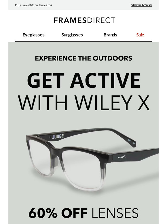 FramesDirect.com: Explore Outdoor Adventures with Wiley X | Milled