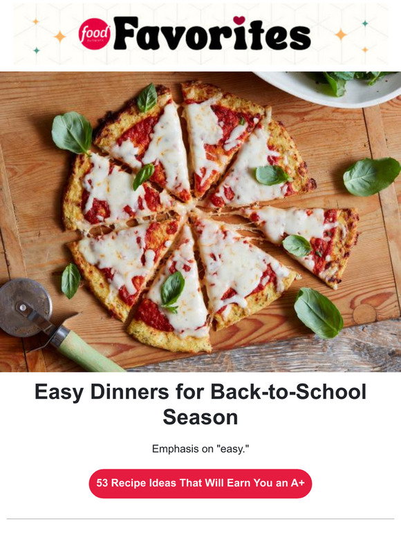 Food Network: 30-Minute Dinners + Back-to-School Lunches | Milled