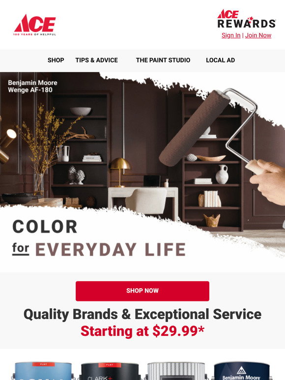 Ace Hardware: The Ace Paint Collection: Top Brands + Great Deals | Milled