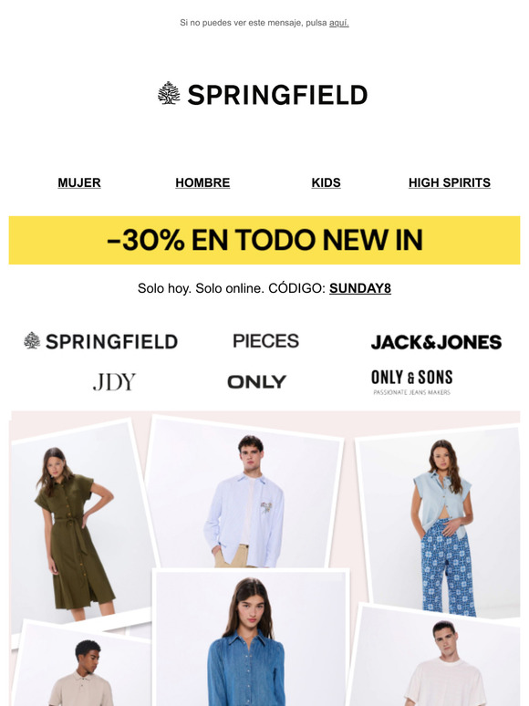 Springfield PT: 😎 -30% en TODO NEW IN. SUNDAY IS FUN DAY! | Milled