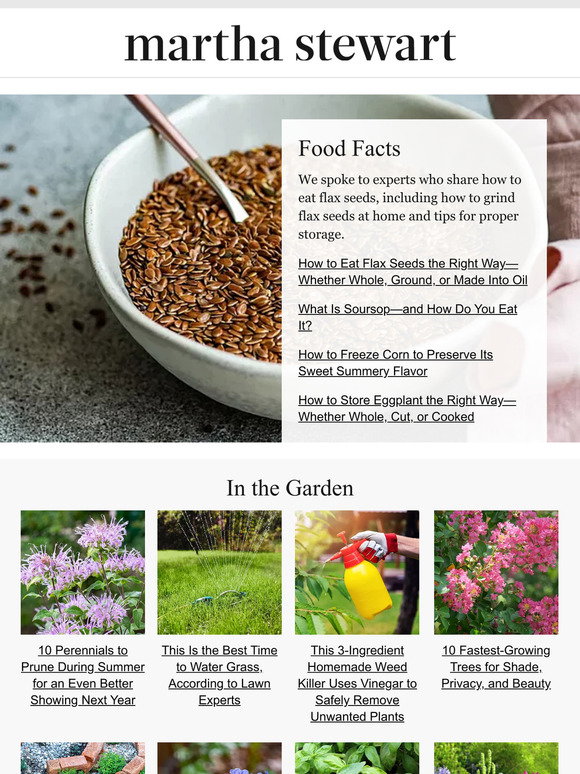 Martha Stewart: How to Eat Flax Seeds the Right Way | Milled