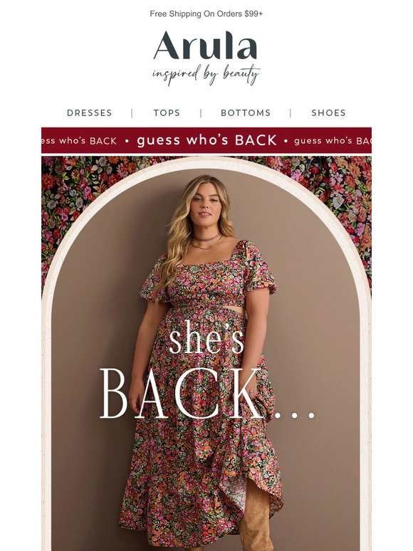 Arula: The SOLD OUT, viral dress is BACK! | Milled