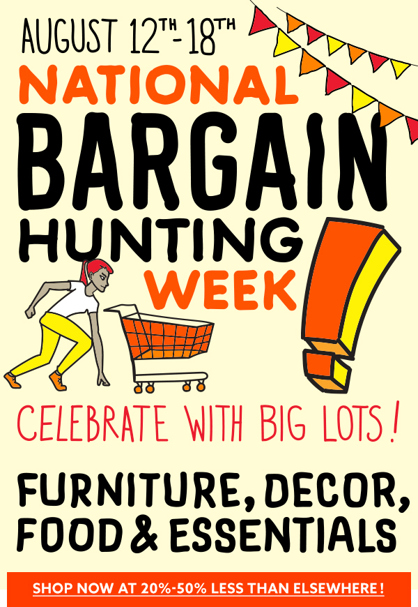 Big Lots: It's National Bargain Hunting Week! | Milled