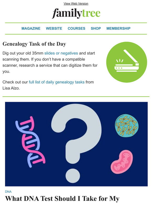 Family Tree Magazine: What DNA Test Should I Take for My Genealogy ...
