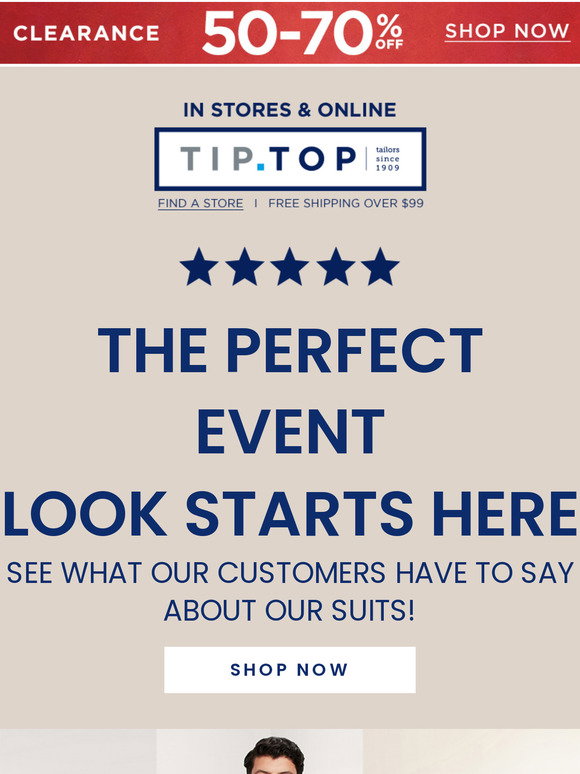 Tip Top Tailors: Top Brands At An Unbeatable Price | Milled