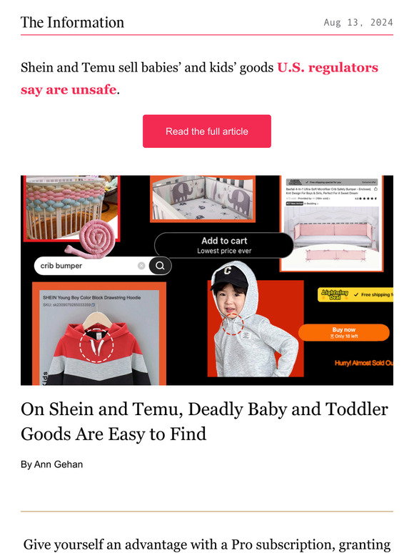 The Information: Shein, Temu Dangers | Milled