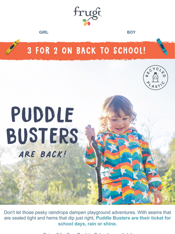 Frugi: Puddle Busters are BACK! | Milled